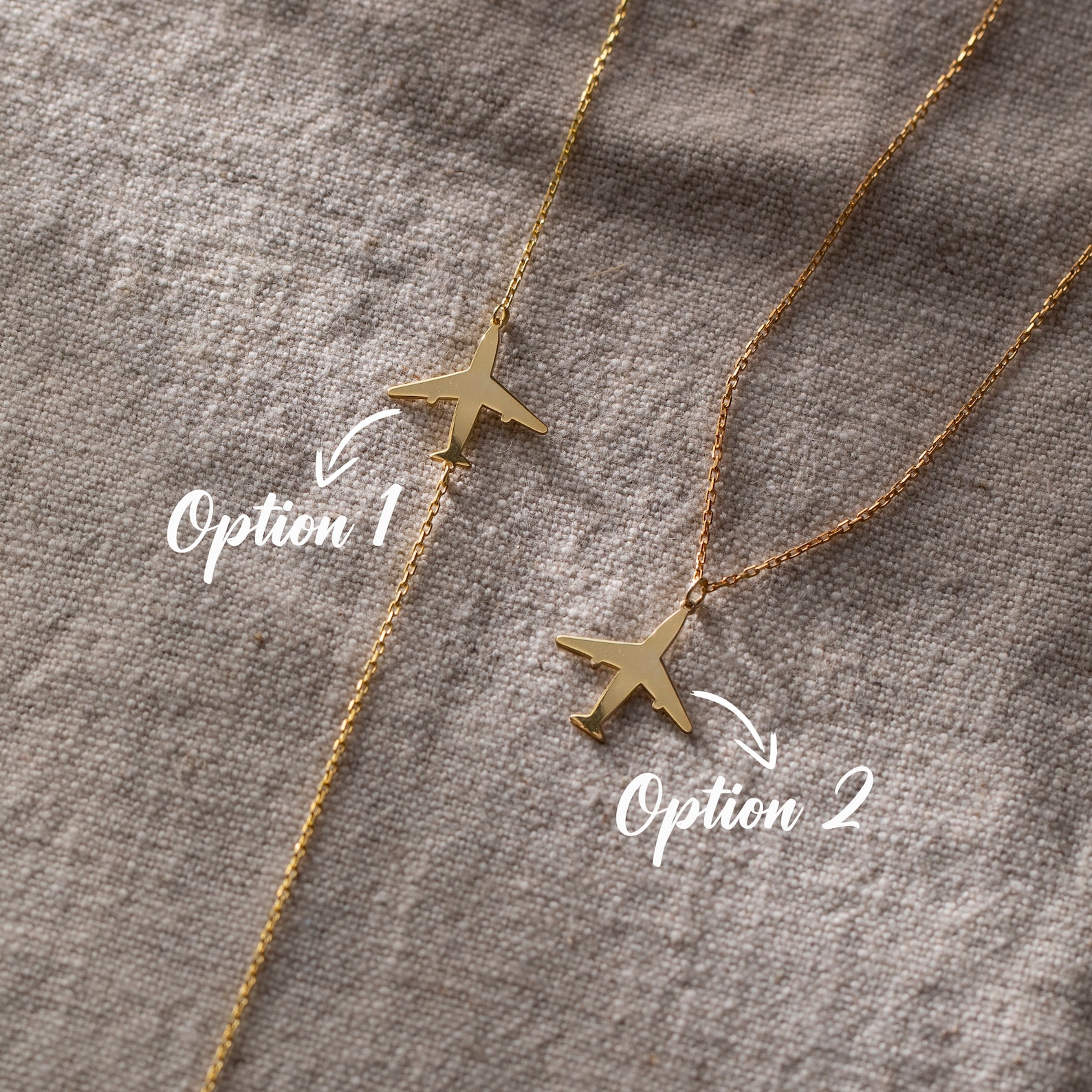 Dainty Airplane Necklace, Gold Plane Necklace Travel Necklace, Travel ...