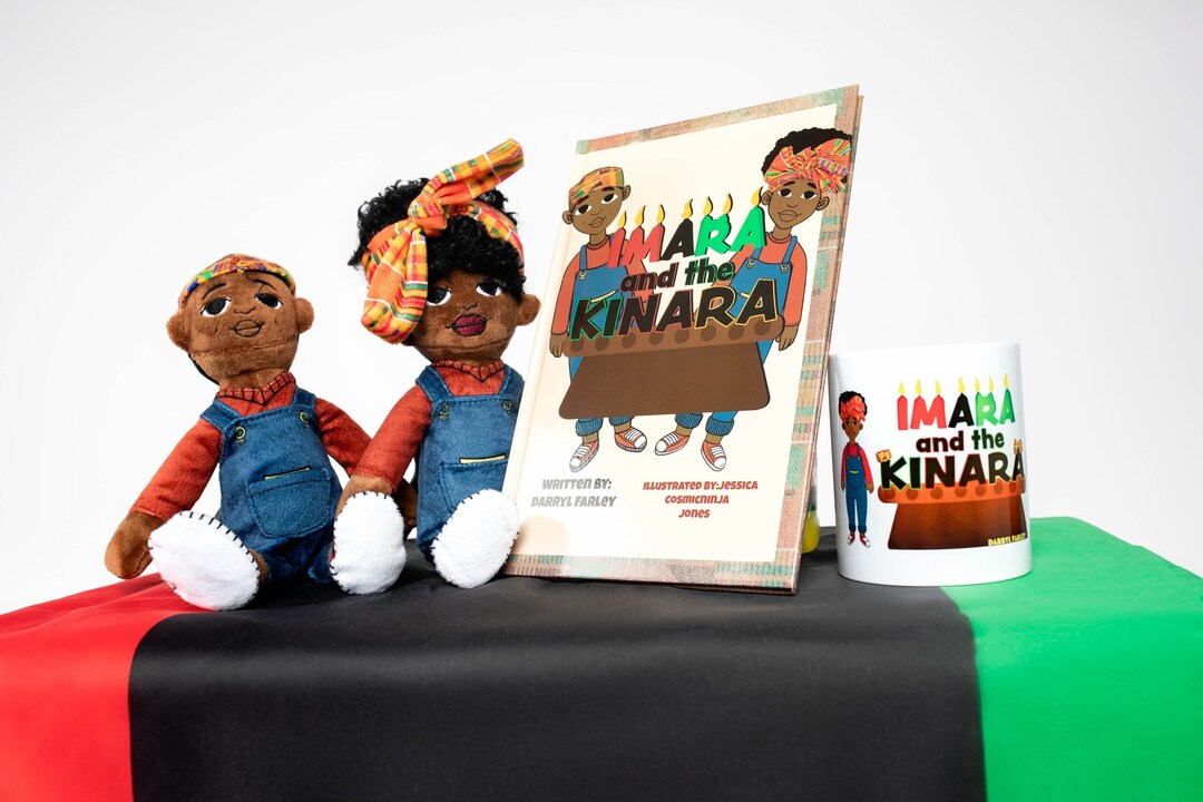 New Kwanzaa Tradition: Imara and the Kinara childrens Book, Plush Dolls ...