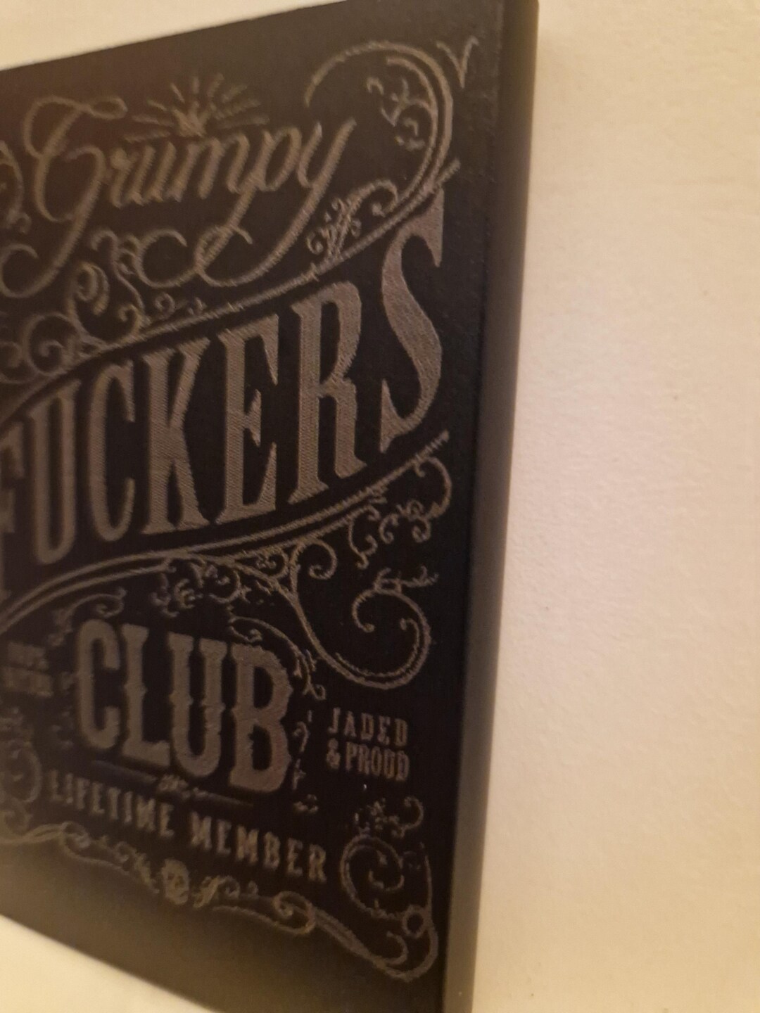 Grumpy Fuckers Club Card Holder, RFID Blocking, Pop up Metal Wallet ...