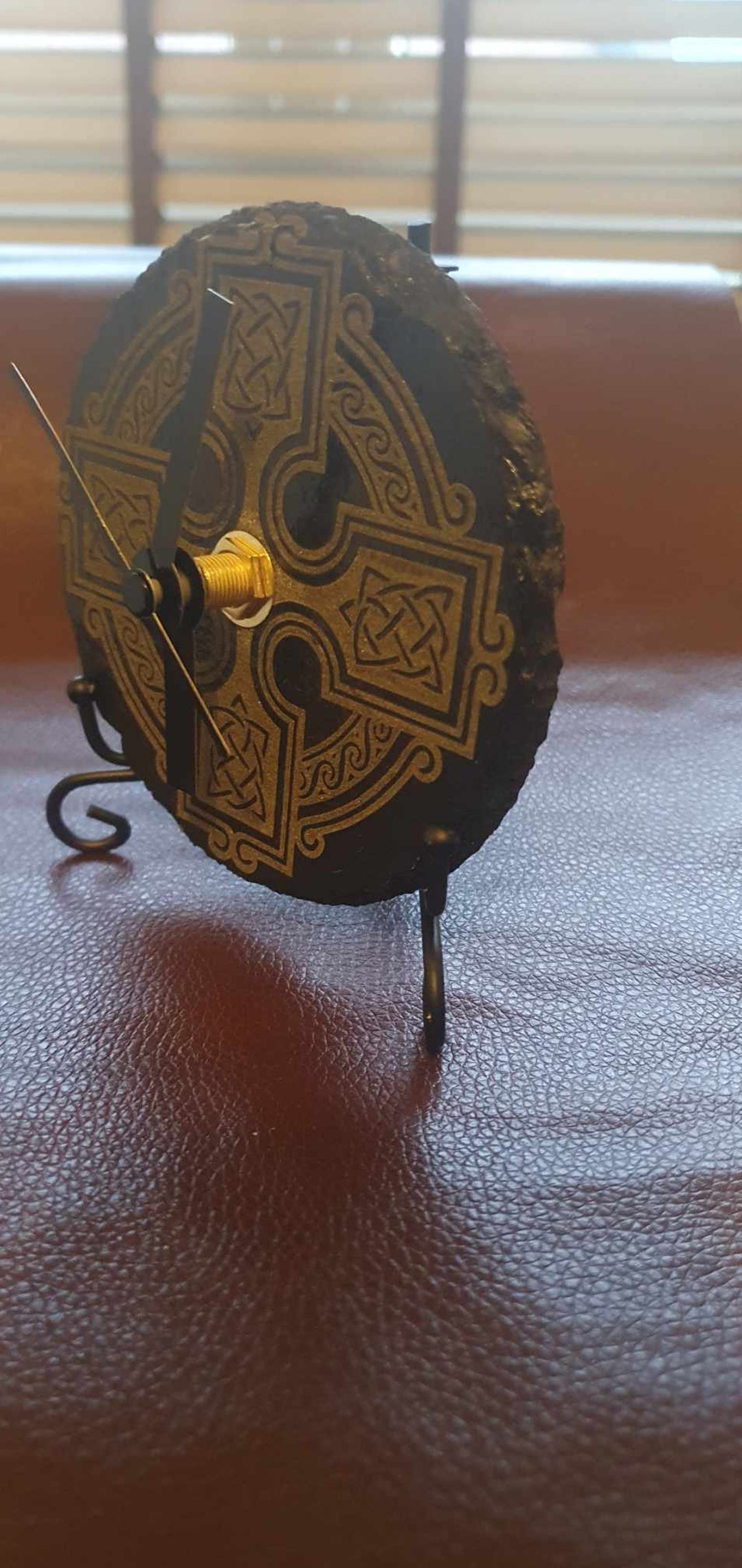 Slate Celtic Inspired Clock, Clocks, Made in Ireland, 10cm, 100mm ...