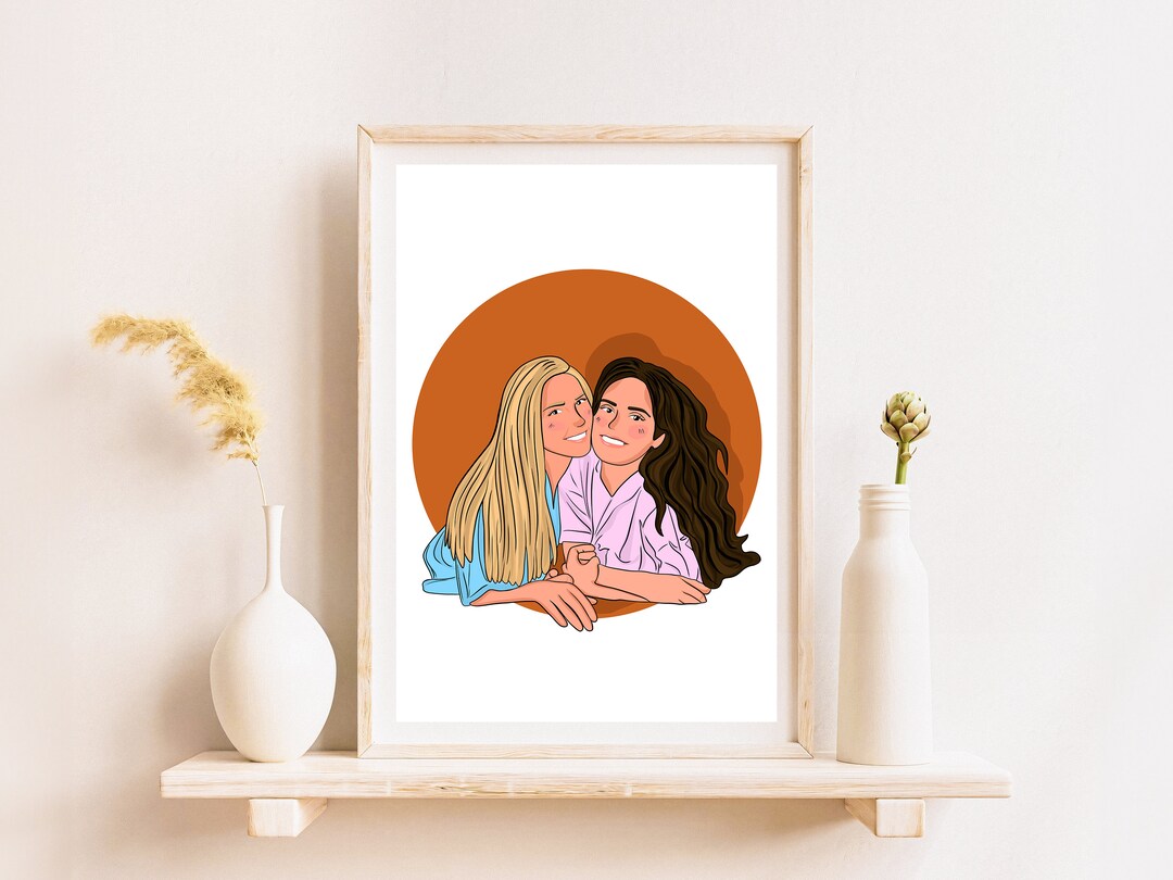 Personalized Faceless Portrait, 21st Birthday Gift for Her, Cartoon ...