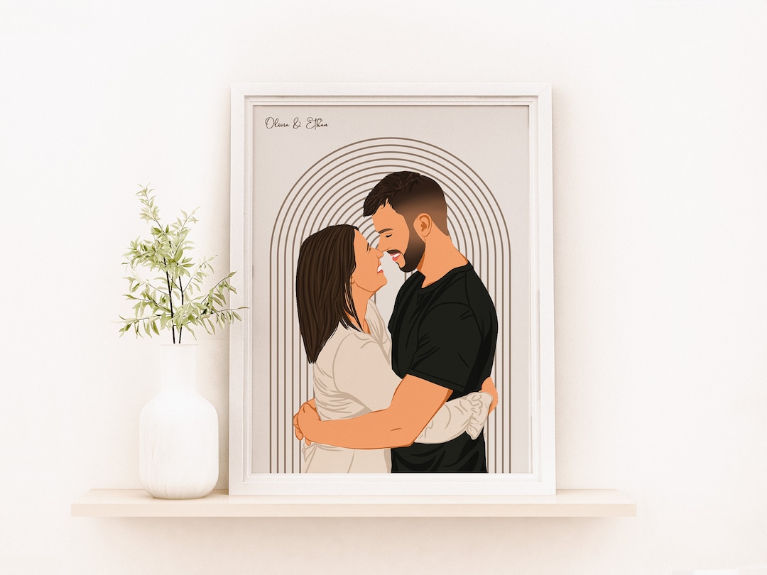 Custom Faceless Portrait, Cartoon Portrait, Custom Illustration ...