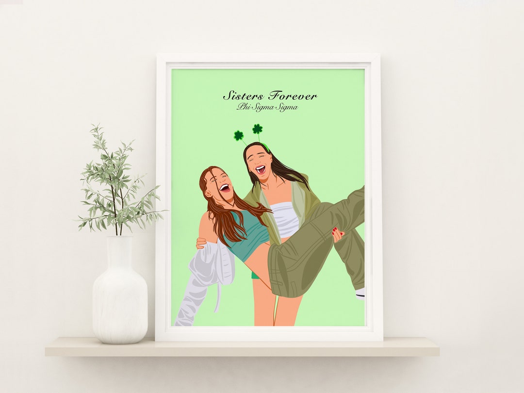 Custom Cartoon Portrait, Best Friend Illustration, Personalized Gift - Etsy