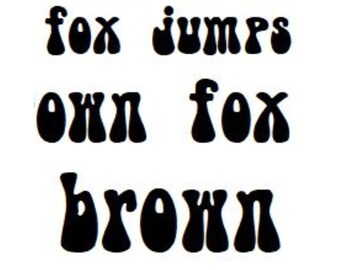 Bell bottom font - Etsy.de