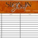 Printable Minimalist Sign in Sheet Attendance Sheet | Minimalist Sign ...