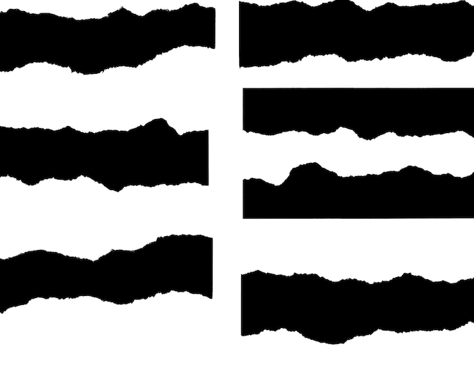 Distressed Ripped Torn Paper Edges Clipart | Torn Paper Edges | Ripped ...