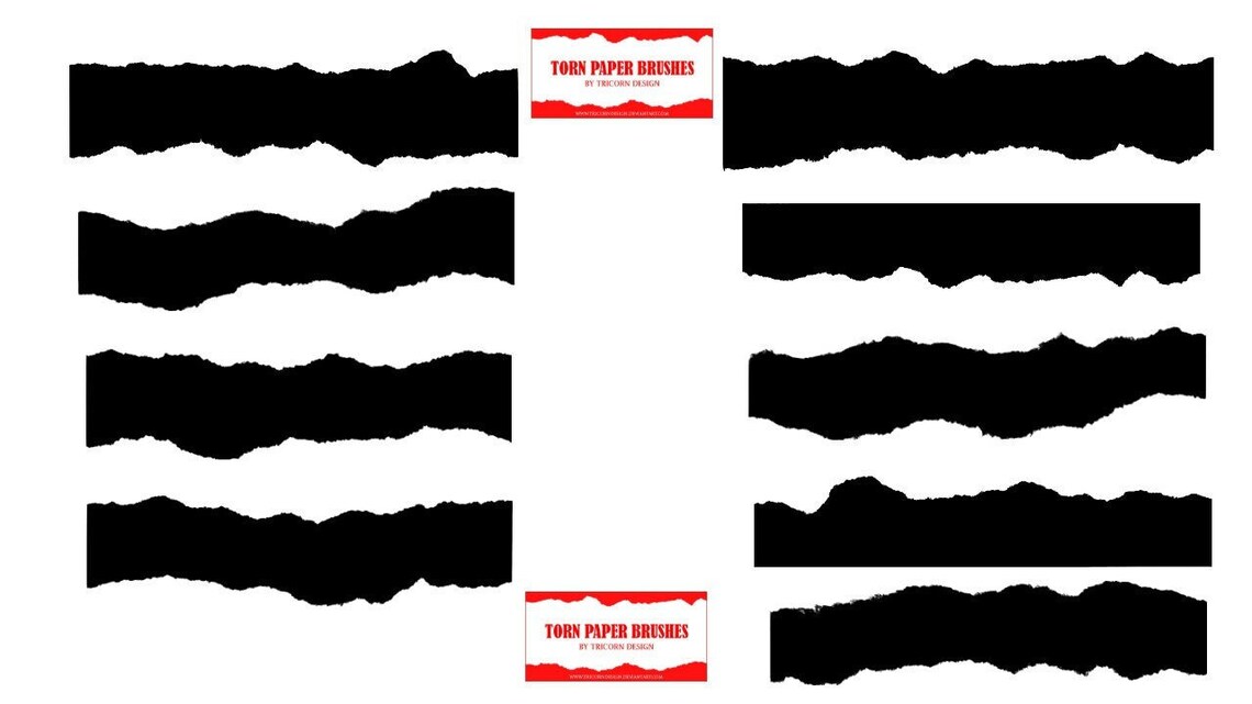 Distressed Ripped Torn Paper Edges Clipart Torn Paper Edges - Etsy