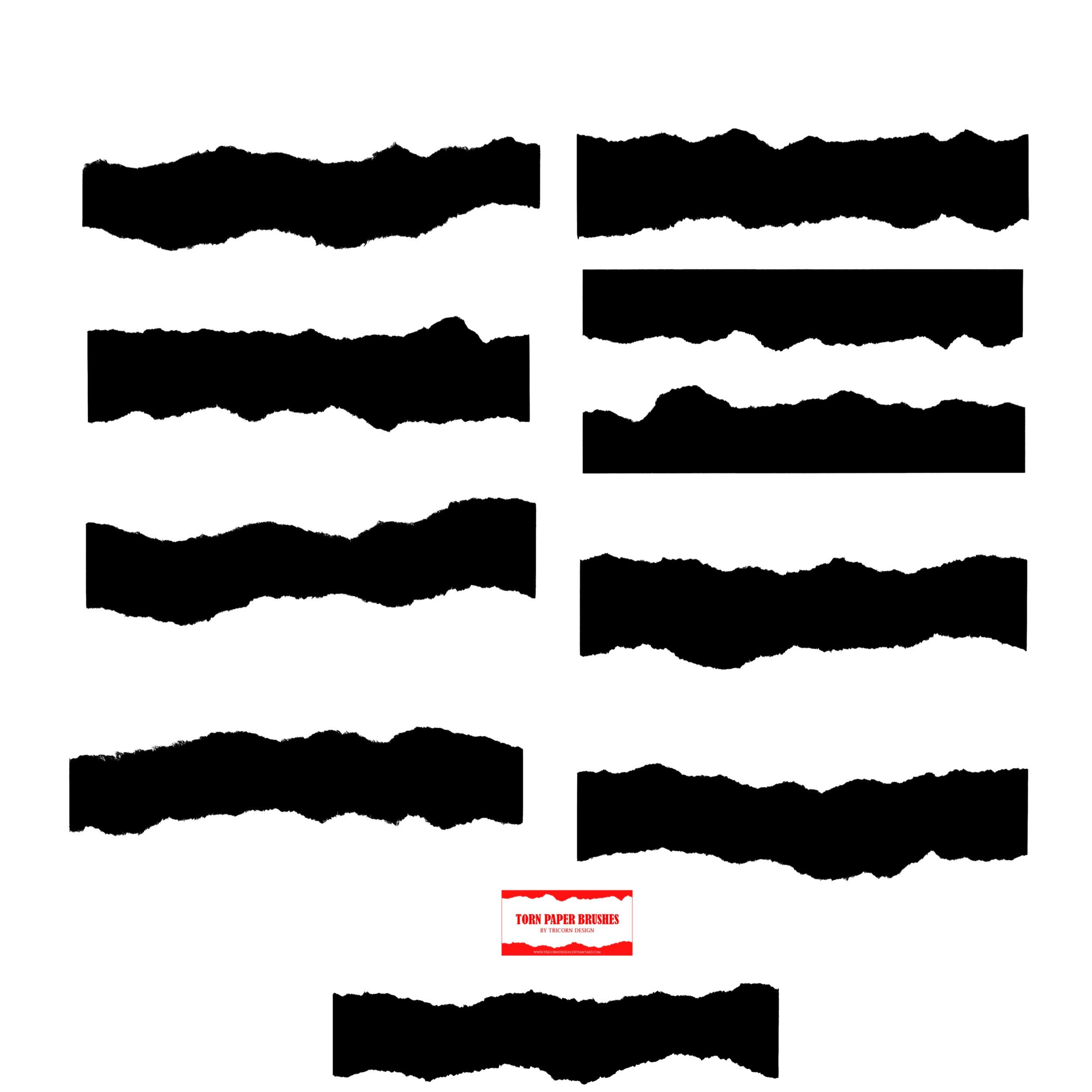 Distressed Ripped Torn Paper Edges Clipart Torn Paper Edges Ripped ...