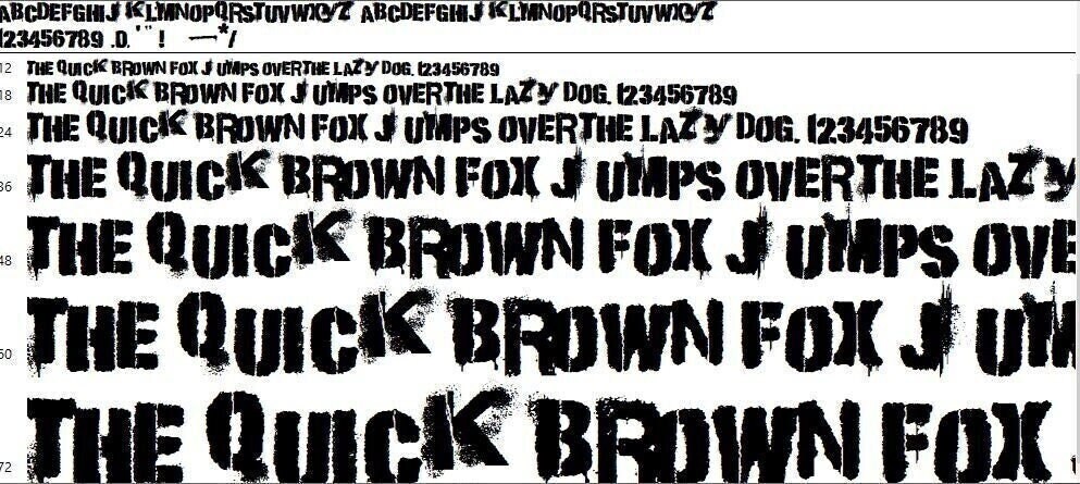 Distressed Military Stencil Font Distressed Stencil Font Distressed ...