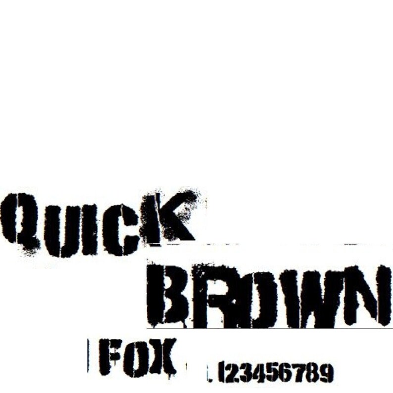 Distressed Military Stencil Font | Distressed Stencil Font | Distressed ...