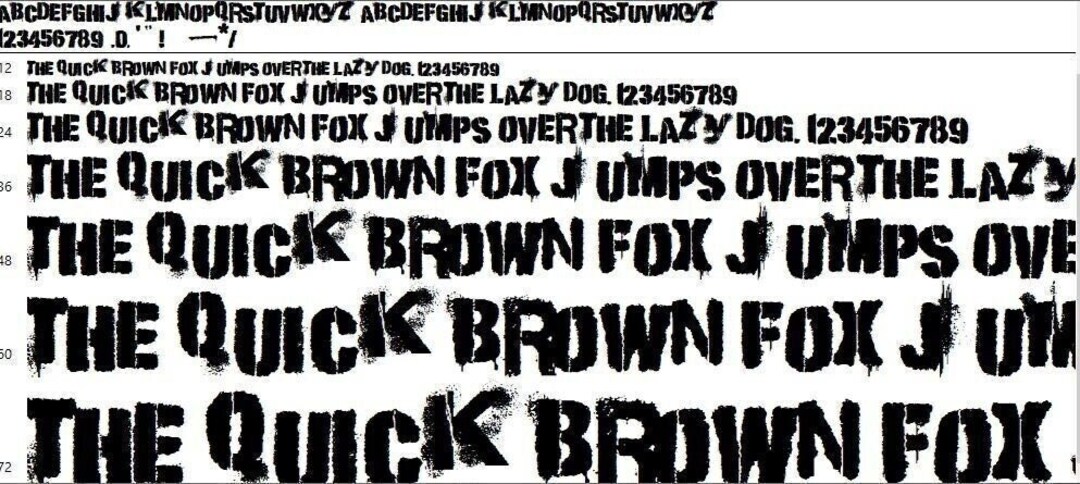 Distressed Military Stencil Font Distressed Stencil Font - Etsy