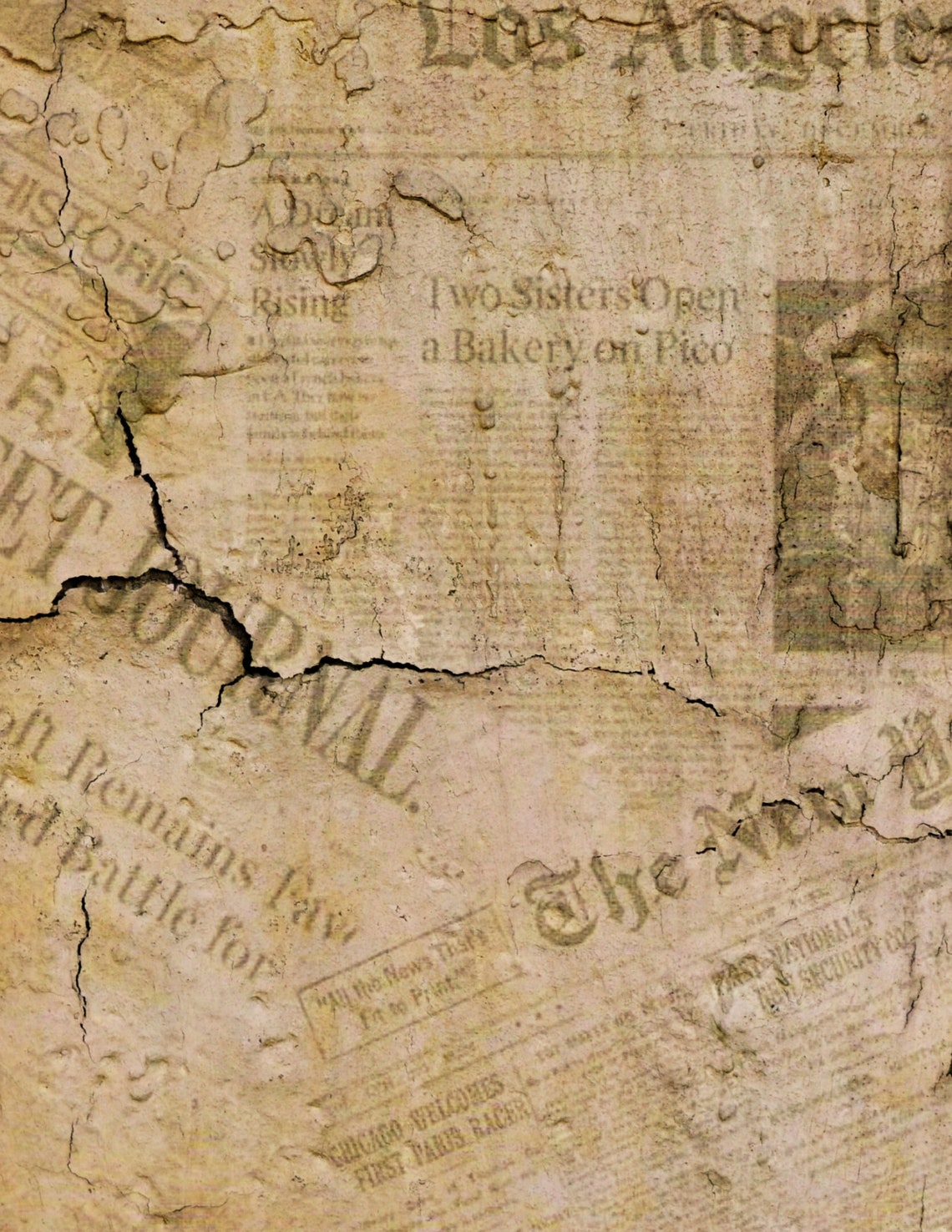 Printable Ripped Torn Stained Vintage Newspaper A4 Paper Bundles ...