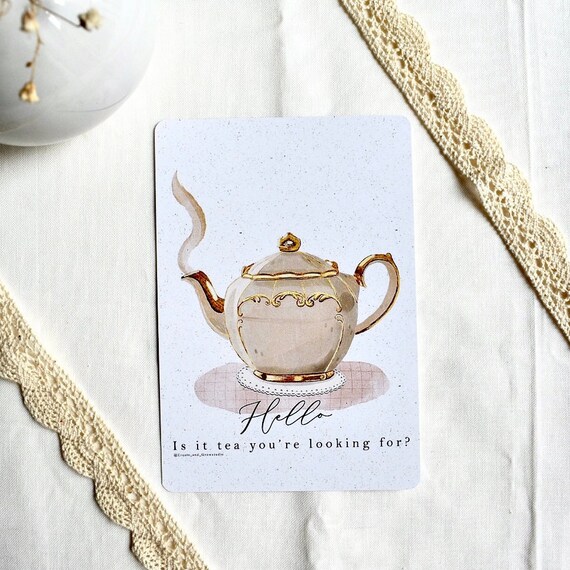 Cute Postcards Inspirational Quotes Illustrated Card | Etsy