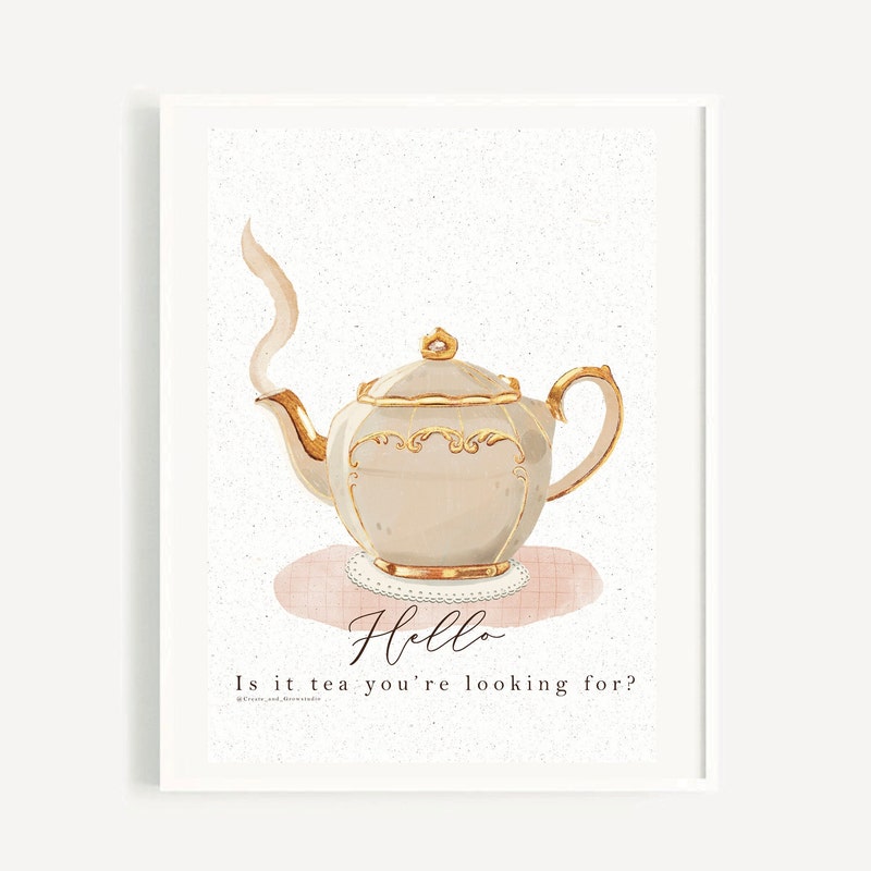 Tea Time Art - Etsy
