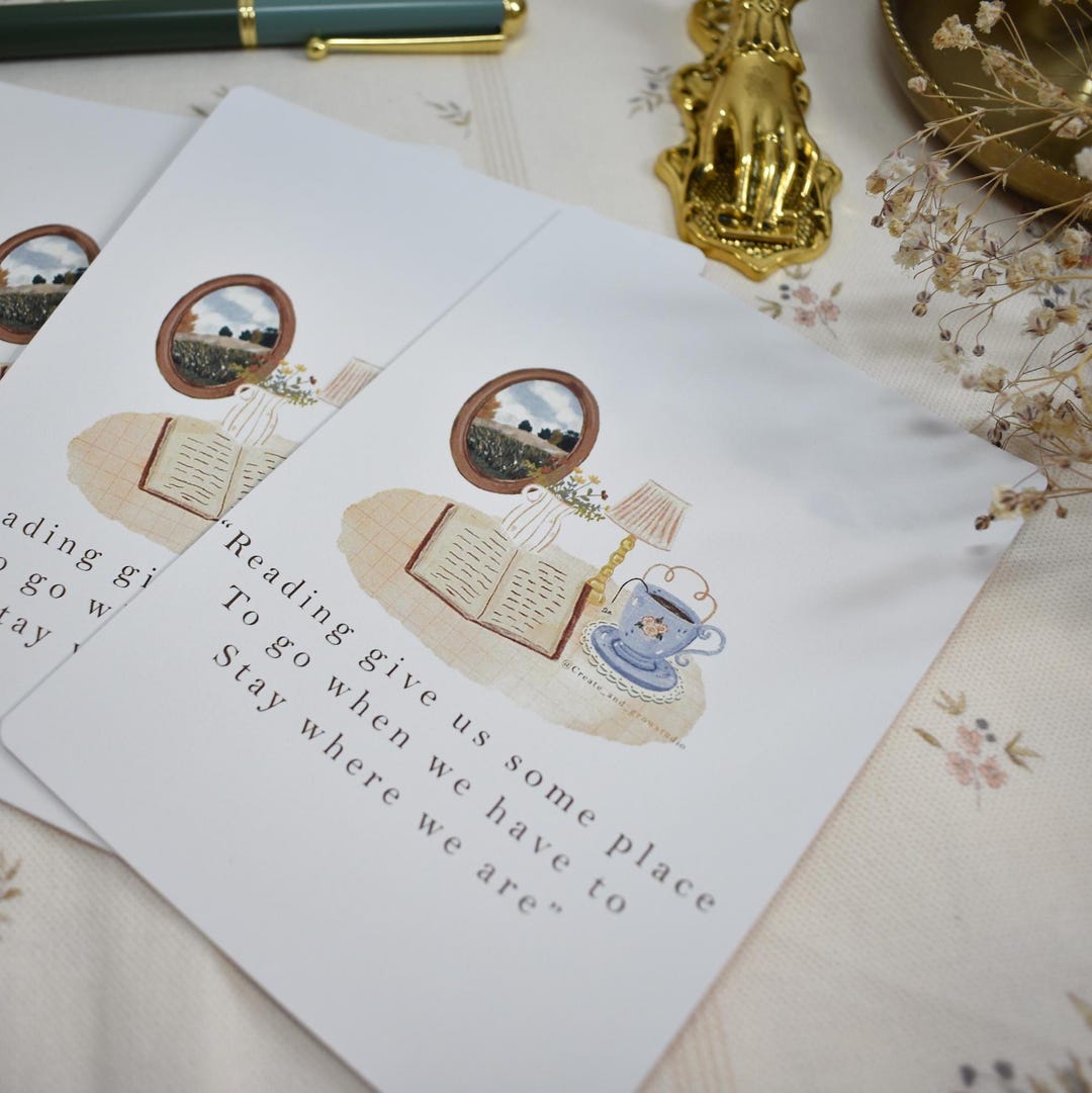 Cute Postcards, Inspirational Quotes, Illustrated Card, Inspirational ...