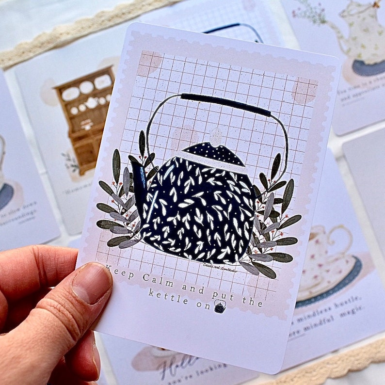 Cute Postcards Inspirational Quotes Illustrated Card - Etsy