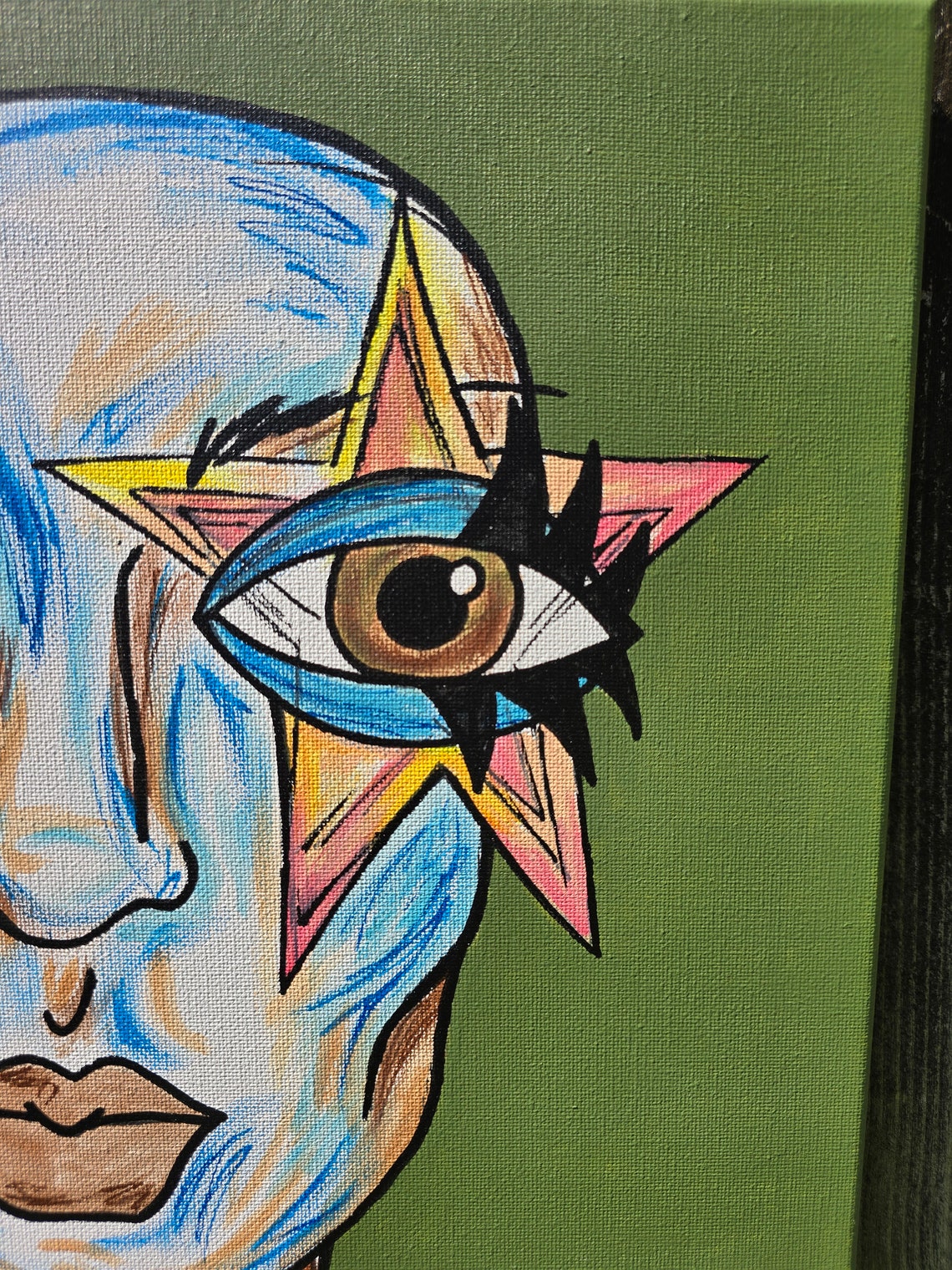 STARRY EYED Original Portrait Painting - Etsy