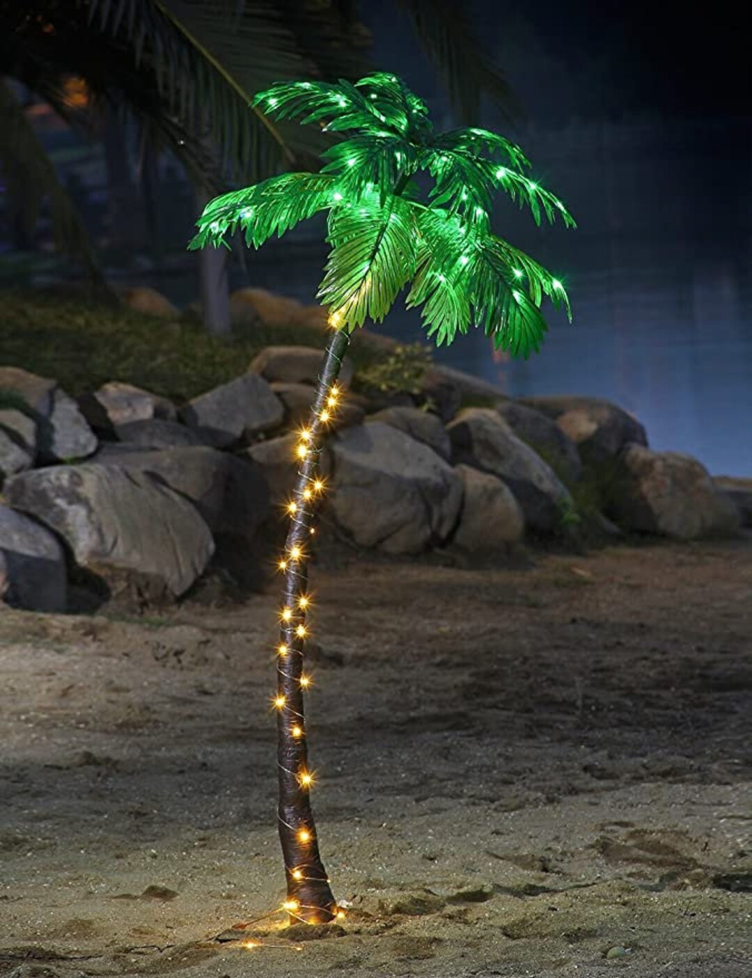 Lighted Palm Tree, Large - Etsy