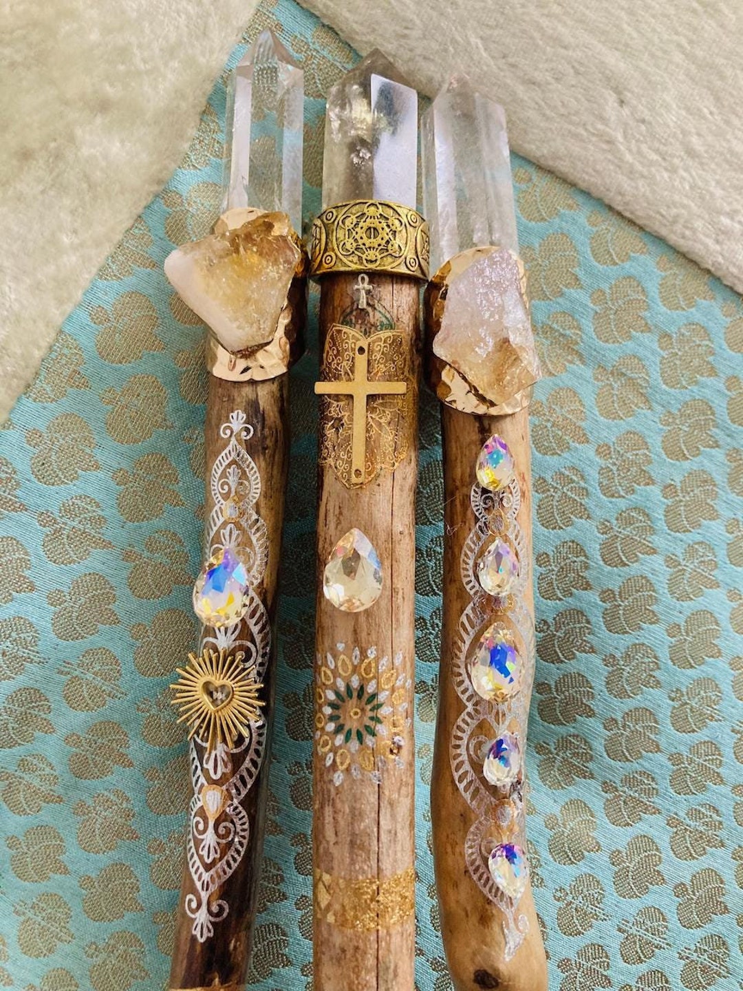 Diamond Light Magic Wands, Metatron Magic Wand Citrine & Clear Quartz ...