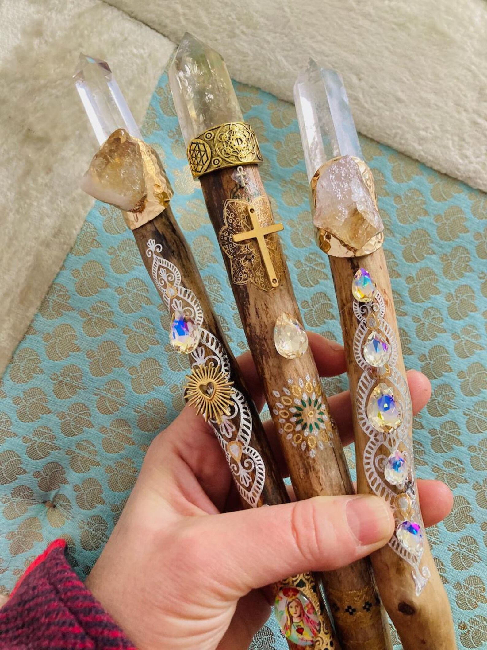 Diamond Light Magic Wands, Metatron Magic Wand Citrine & Clear Quartz ...