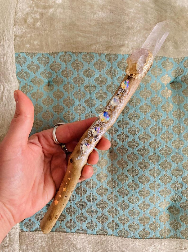 Diamond Light Magic Wands, Metatron Magic Wand Citrine & Clear Quartz ...
