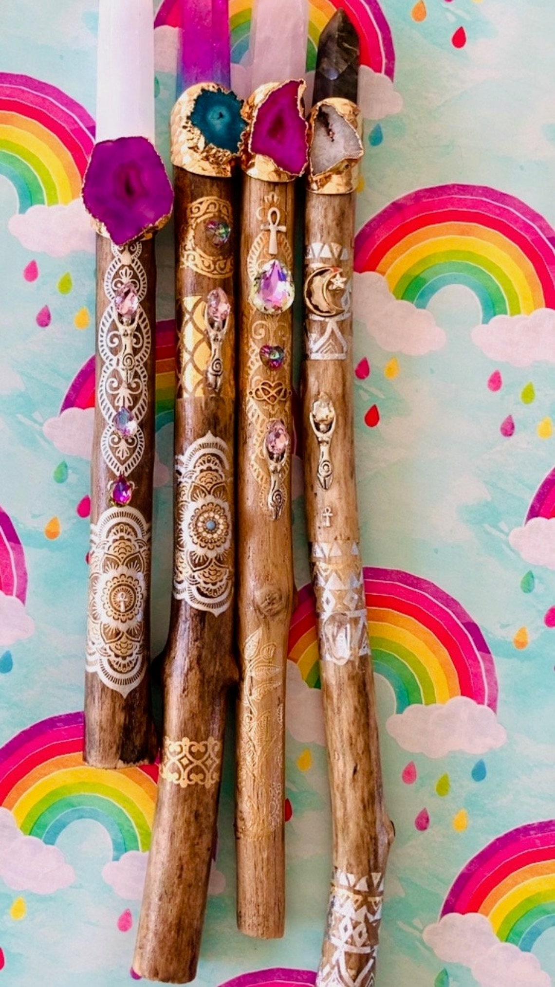 The GODDESS MAGIC Crystal WAND Collection, Magic Wand for Lightworkers ...