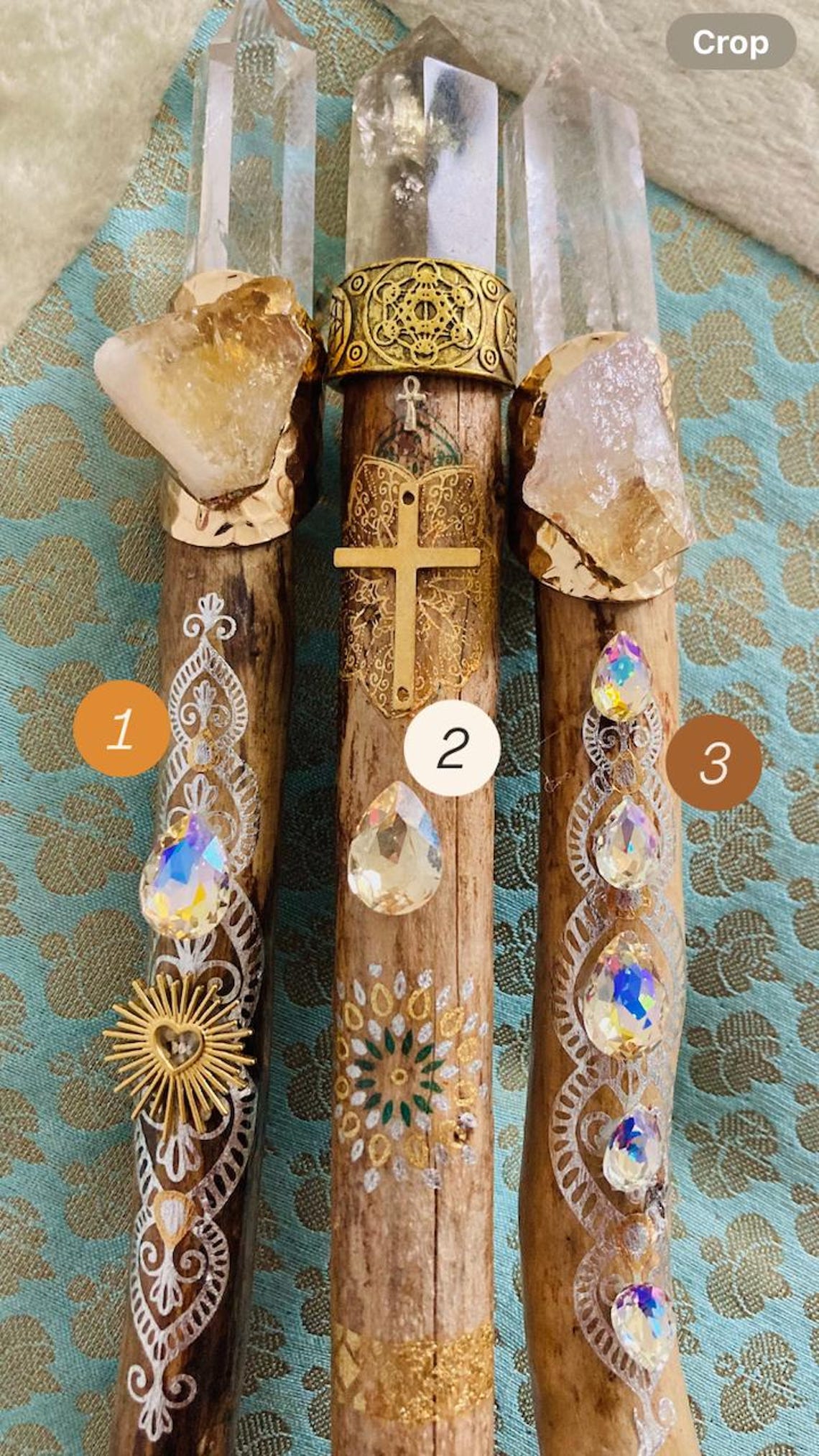 Diamond Light Magic Wands, Metatron Magic Wand Citrine & Clear Quartz ...