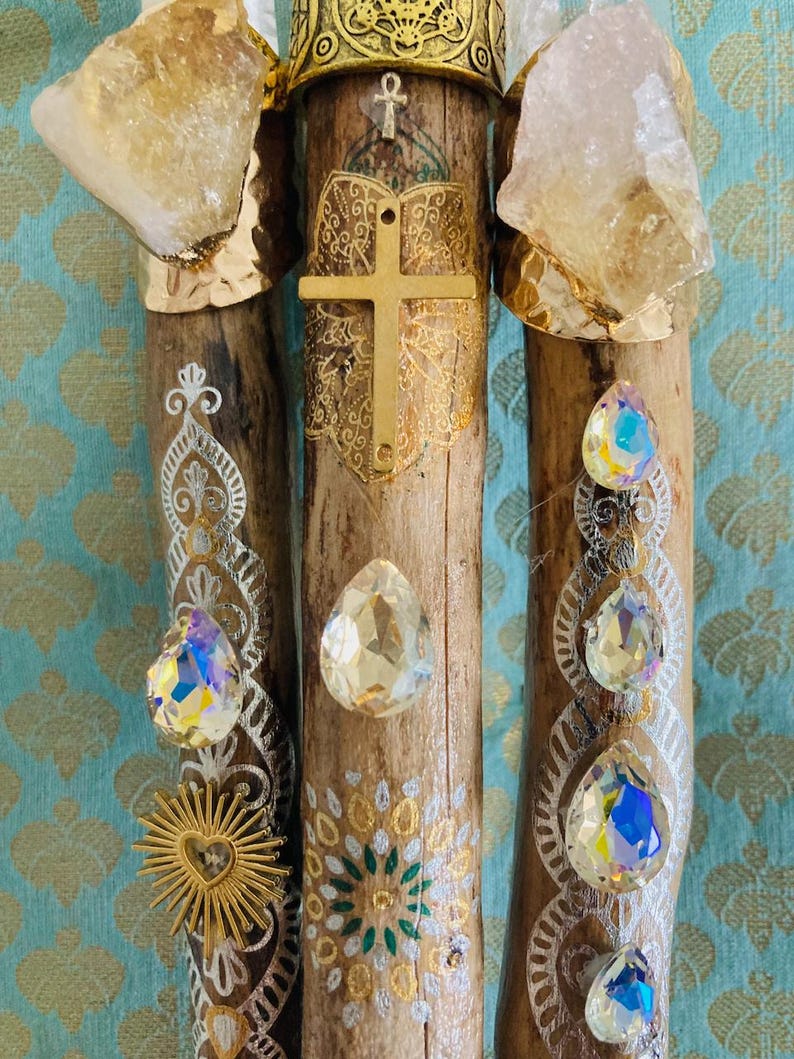 Diamond Light Magic Wands, Metatron Magic Wand Citrine & Clear Quartz ...