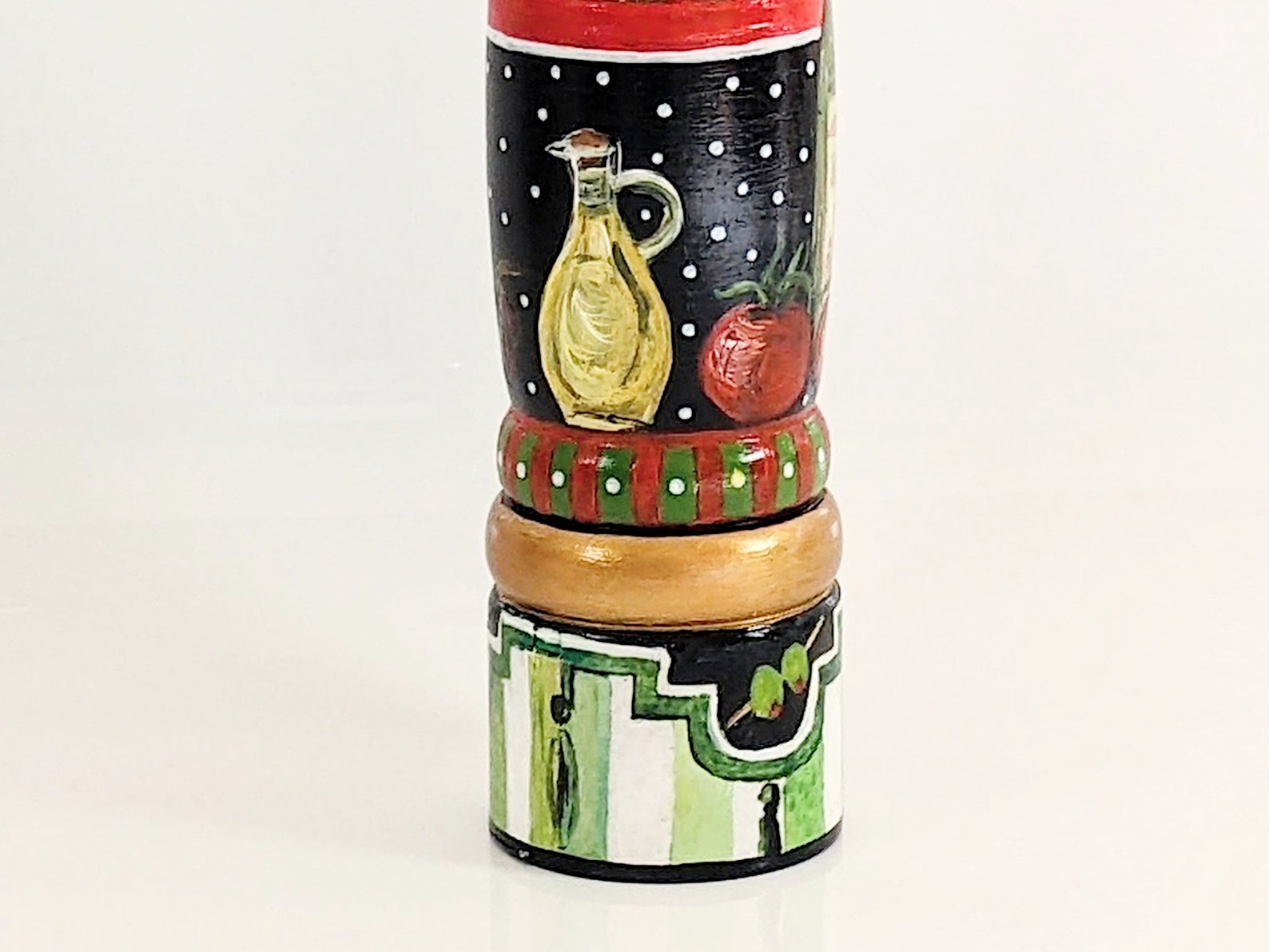 ITALIA. Italian Food Themed Hand-painted Pepper Mill With Decoupage. - Etsy