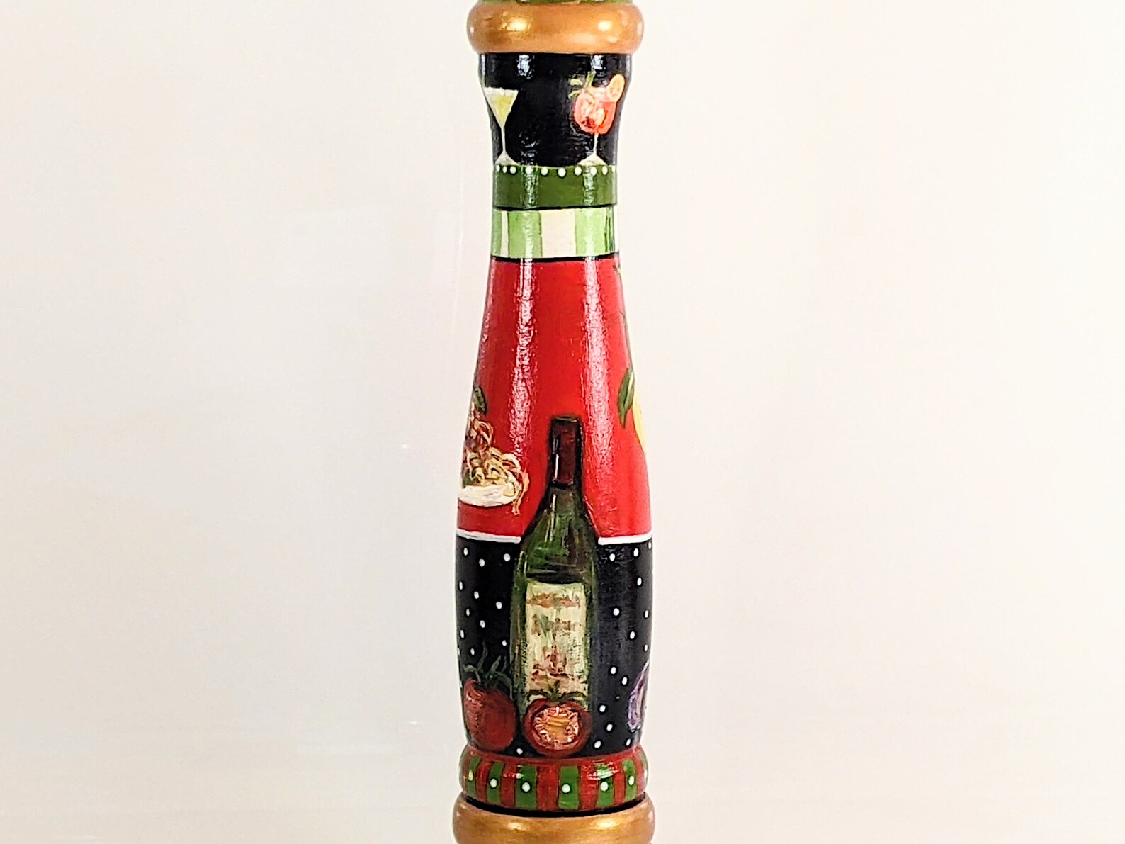 ITALIA. Italian Food Themed Hand-painted Pepper Mill With Decoupage. - Etsy