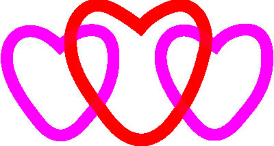 Valentines Hearts SVG, Three Hearts Svg, Cutting File for Valentines ...