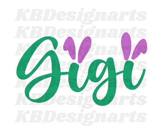 Easter Gigi PNG SVG Gigi Bunny PNG Gigi Bunny Svg Cute | Etsy