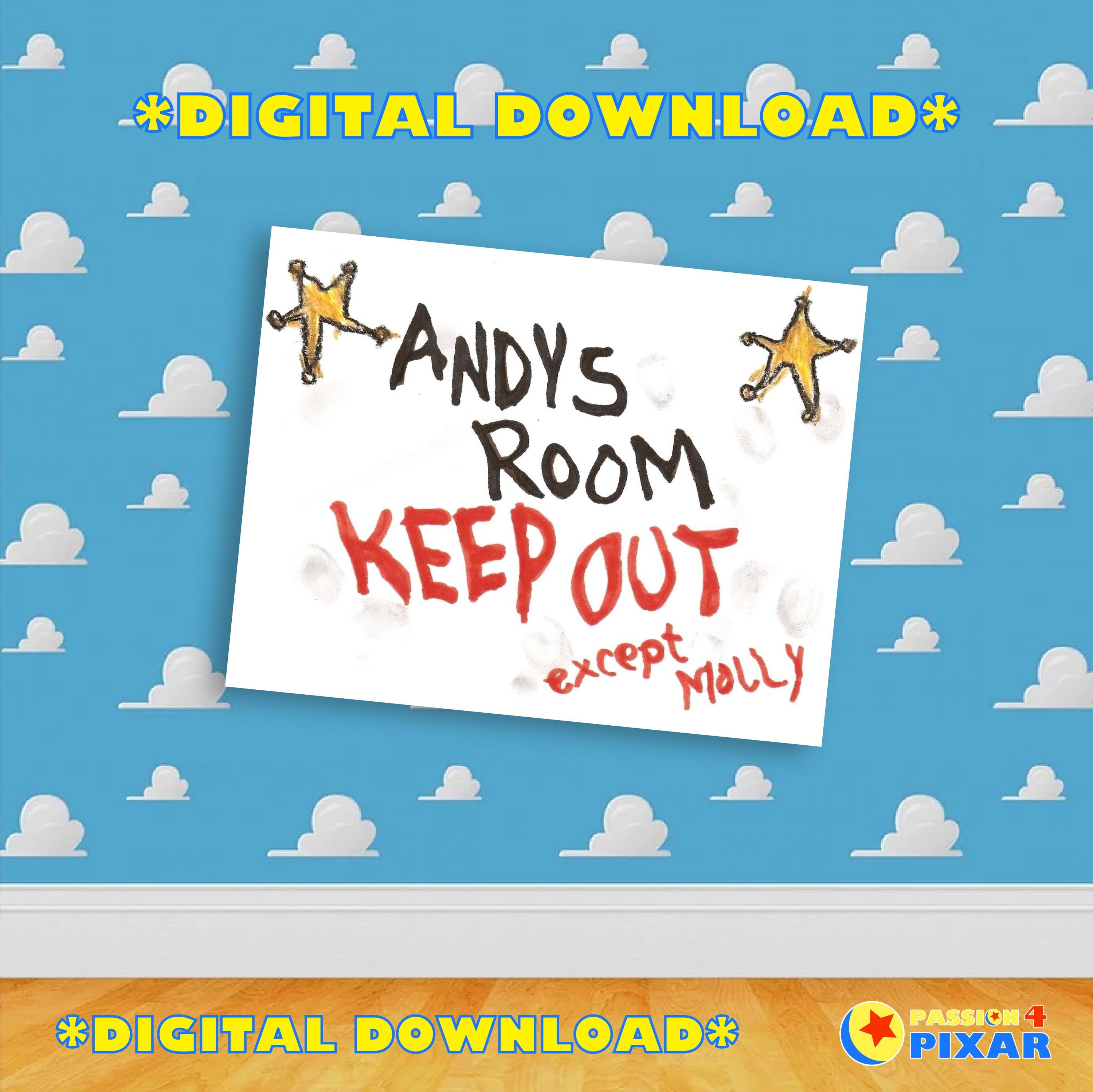 Disney Pixar's Toy Story Andy's Room Crayon Drawings PDF Digital ...