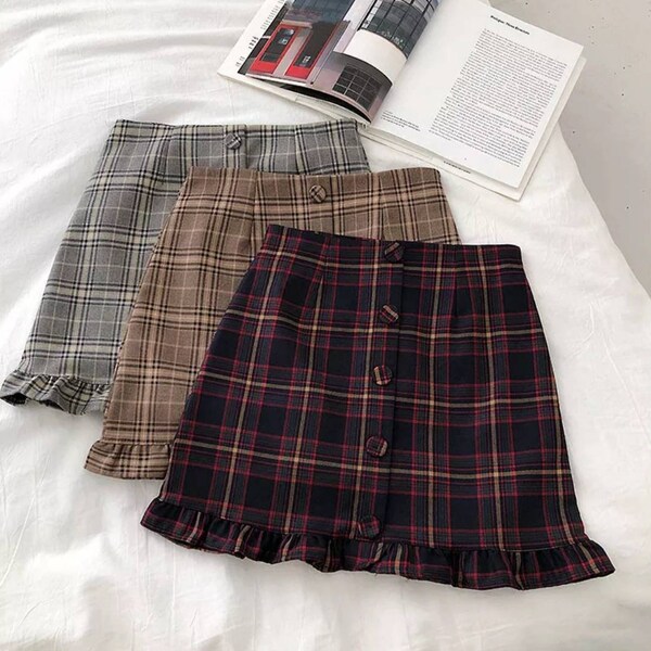 Korean Mini Skirt - Etsy