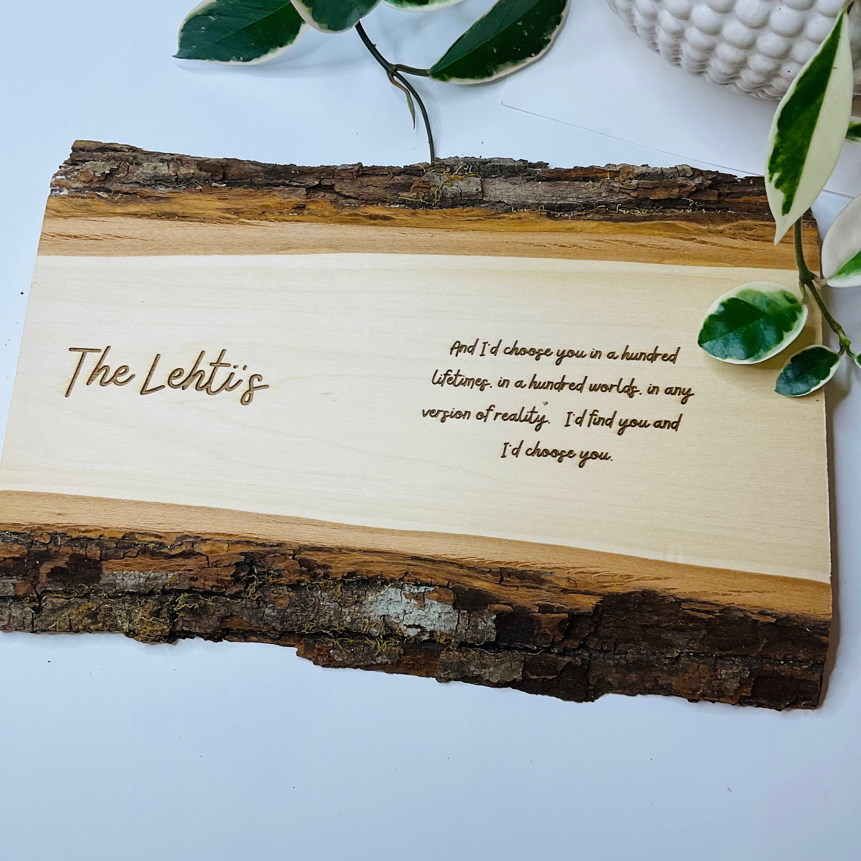Custom Wooden Slab Sign - Etsy