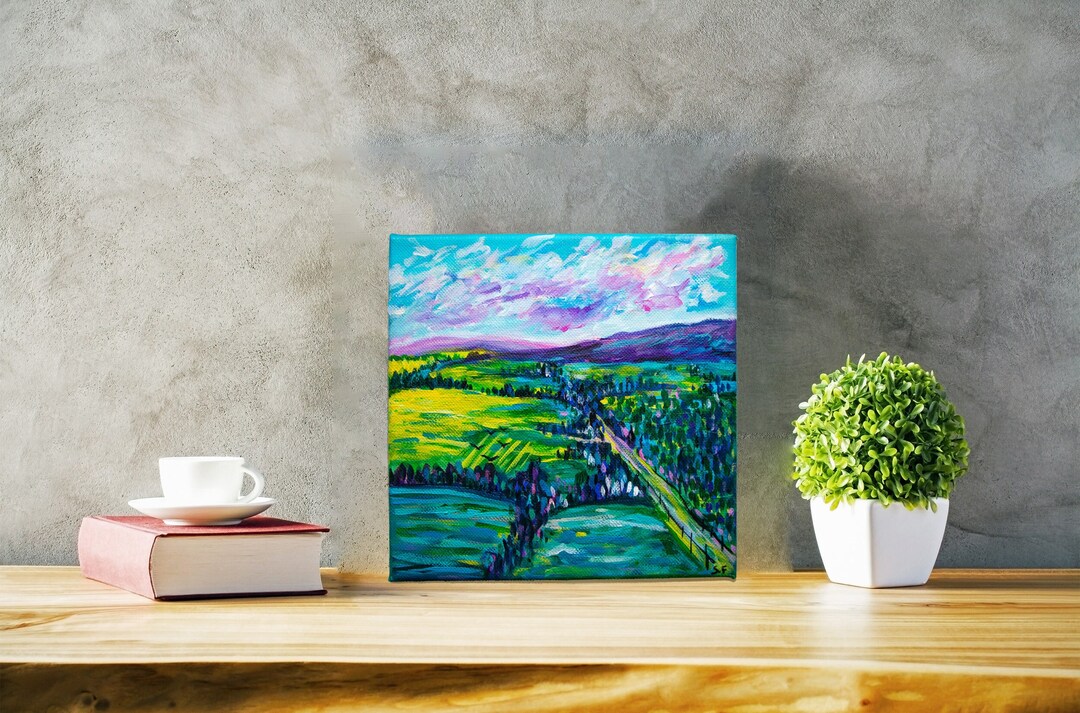 Original Acrylic Painting on Canvas - Moldovan Codri Forest - Etsy