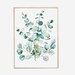 Boho Botanical Print Set of 4 Digital Prints, Green Gallery Wall Art ...