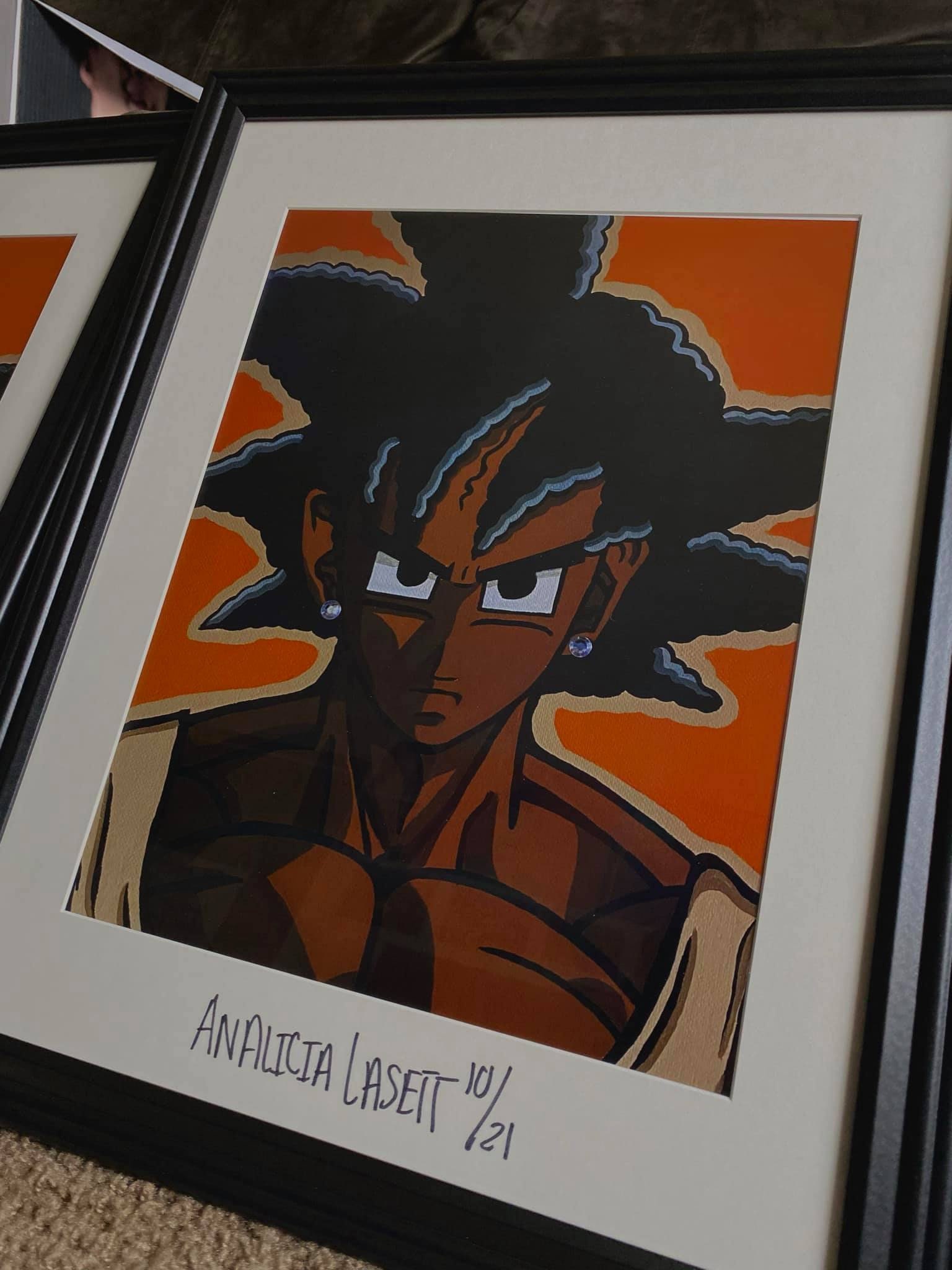 Black Goku Print - Etsy