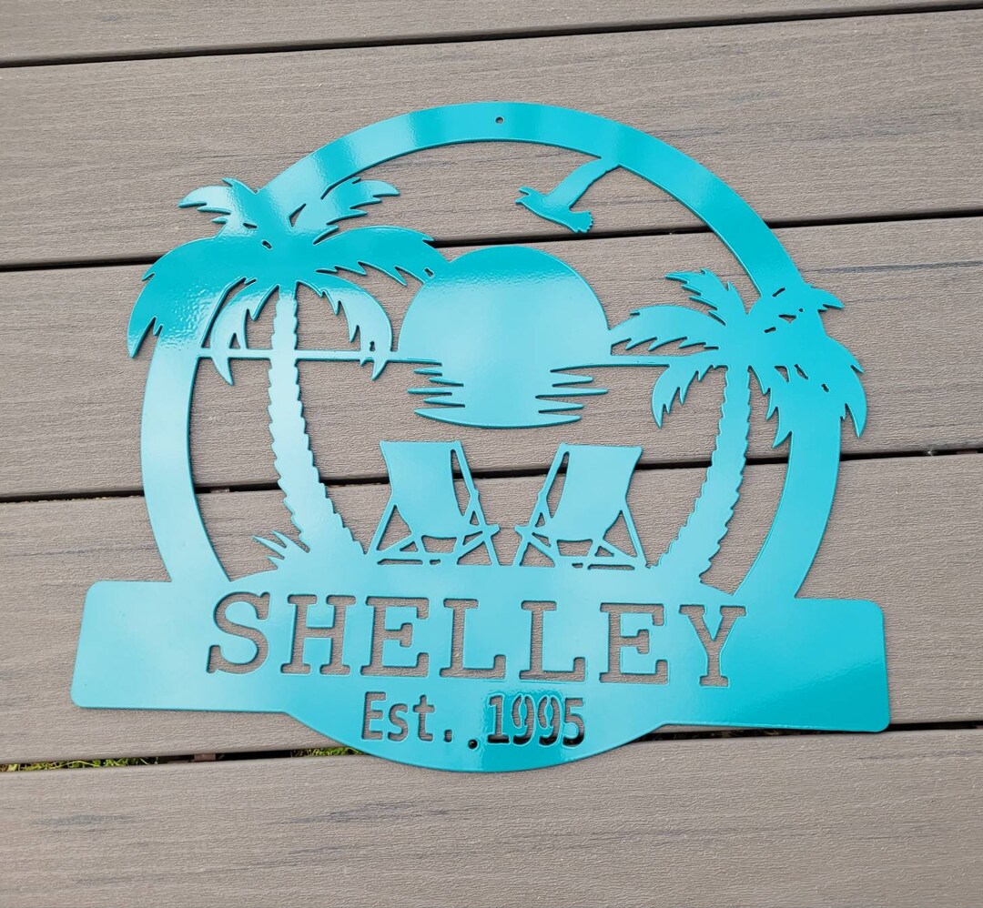 Metal Beach Sign - Etsy