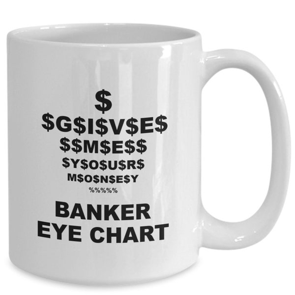 Funny Eye Chart Mug - Etsy