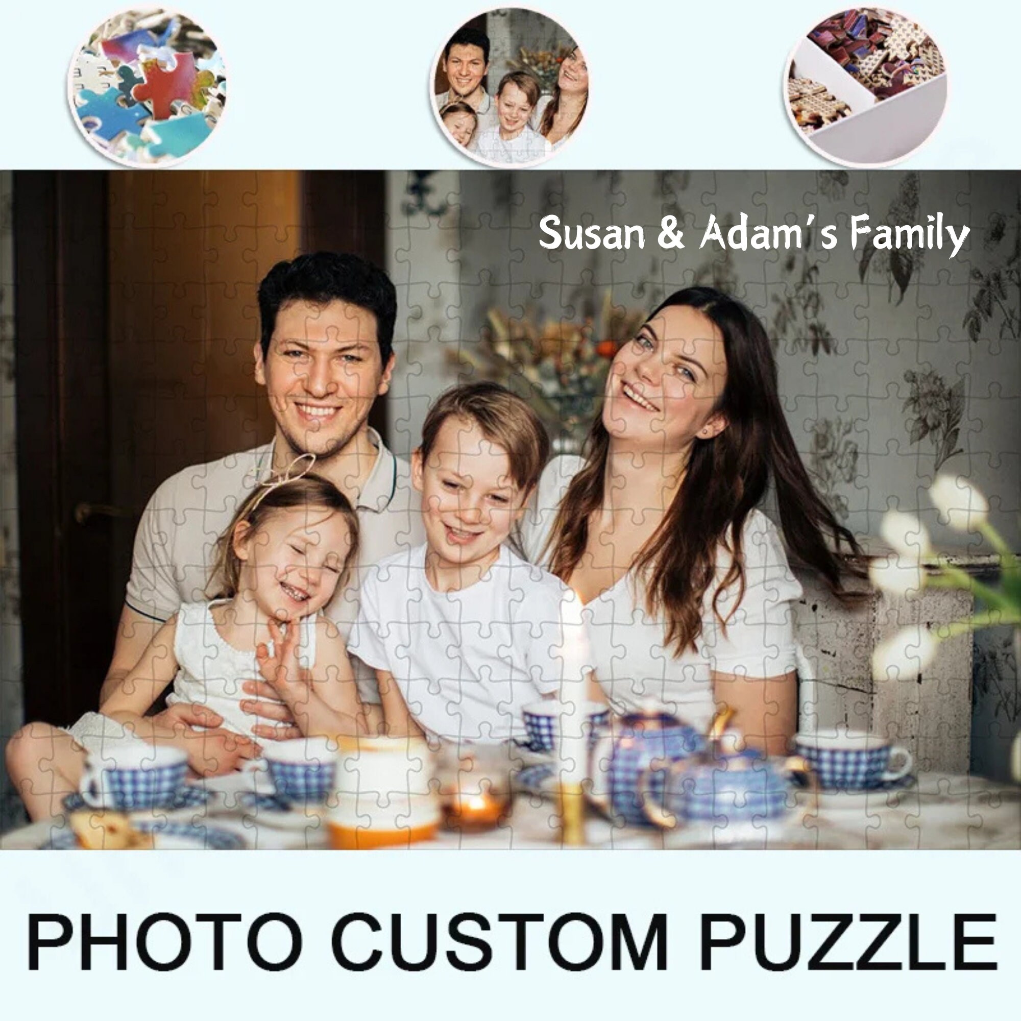 Custom Photo Puzzle, Picture Puzzle, Custom Personalised Jigsaw Puzzle ...
