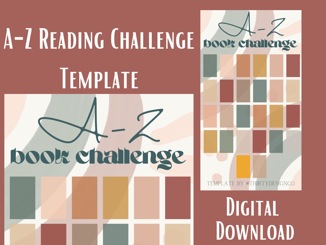 A to Z Reading Challenge for Book Lovers, Alphabet Reading Challenge ...