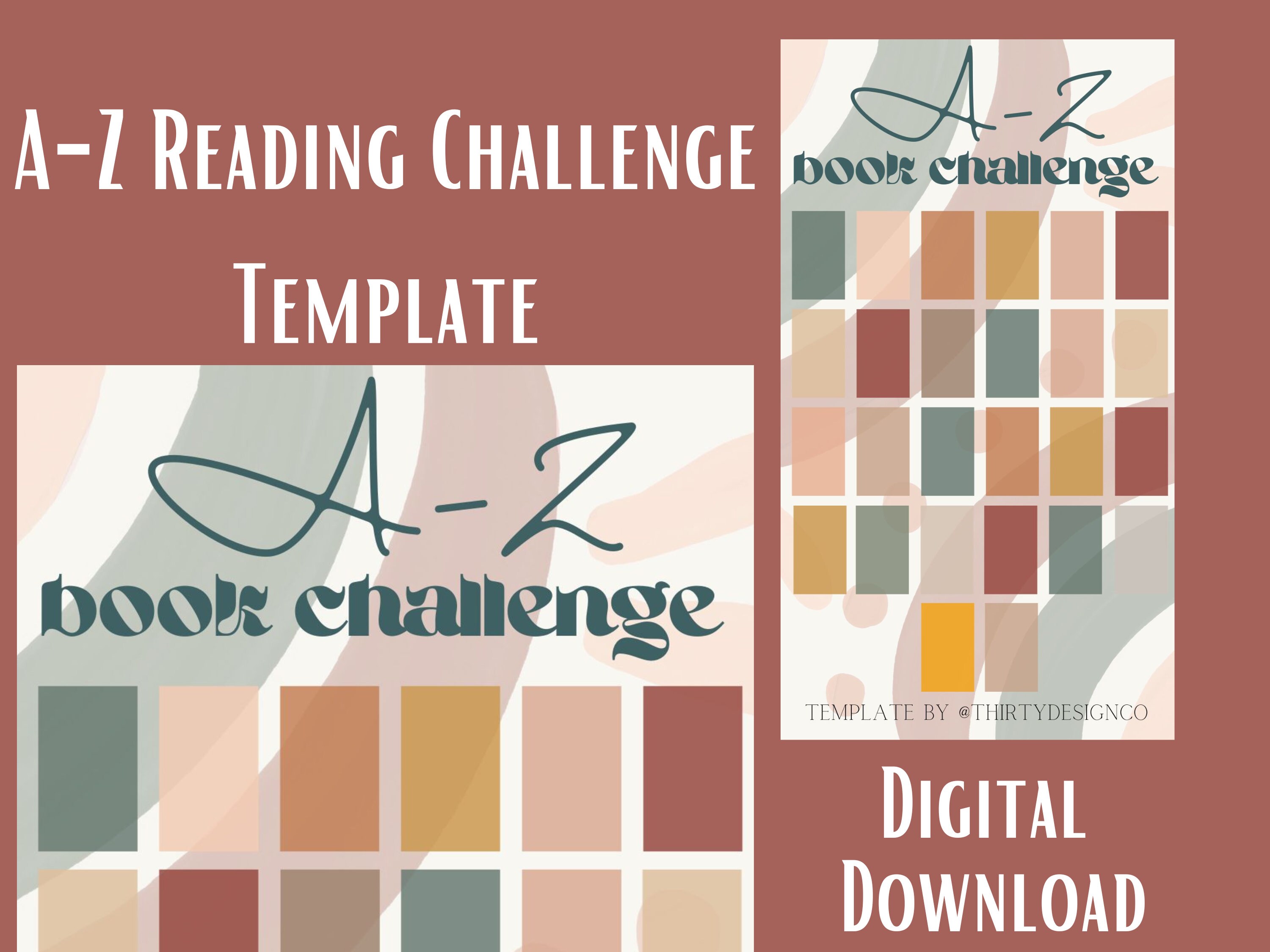 A to Z Reading Challenge for Book Lovers, Alphabet Reading Challenge ...