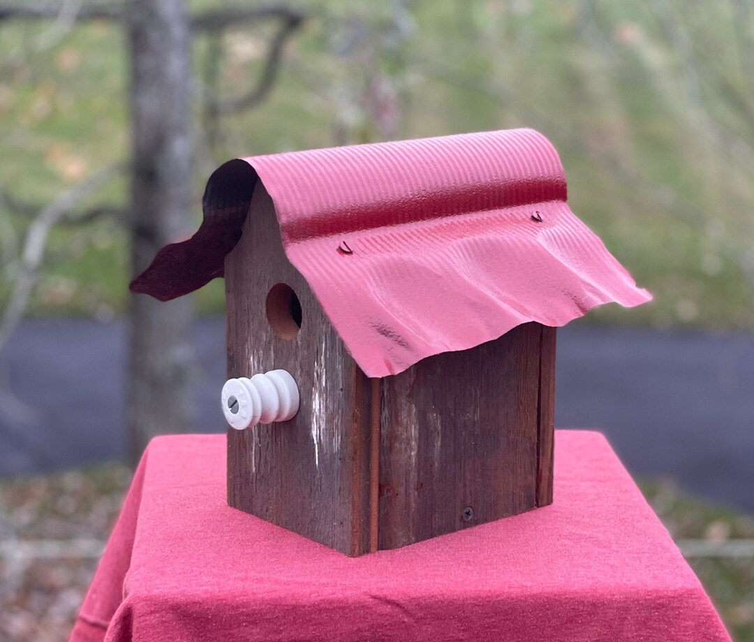 Vintage Repurposed Barn Wood Bird House - Free Shipping! - Etsy