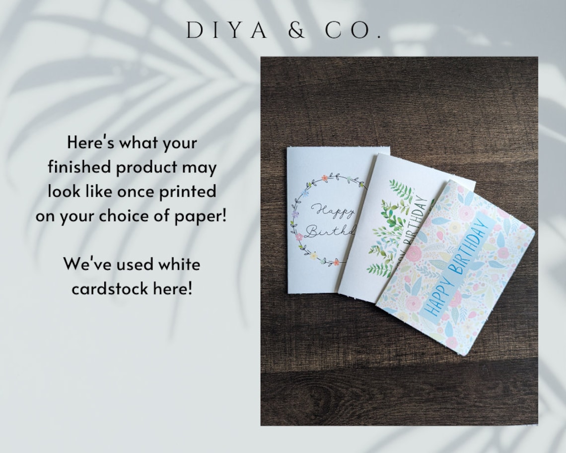 INSTANT DOWNLOAD Printable Birthday Card Multi-pack Bundle Greeting ...