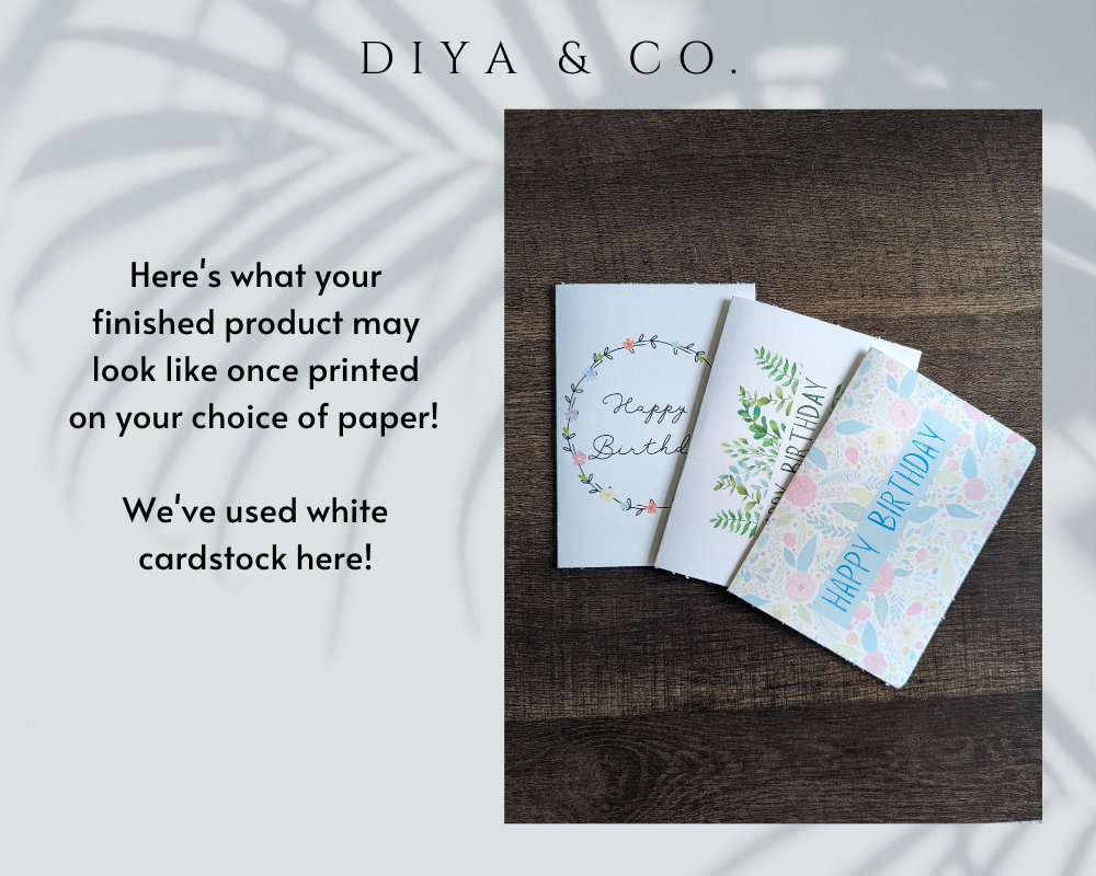 INSTANT DOWNLOAD Printable Birthday Card Multi-pack Bundle Greeting ...