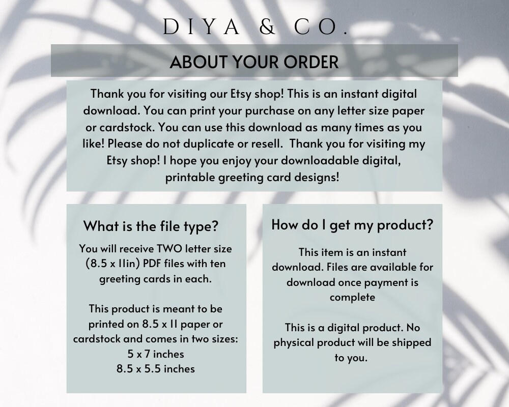 INSTANT DOWNLOAD! Printable Christmas Holiday Card Multi-pack Bundle ...