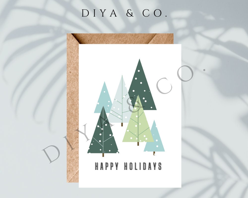 INSTANT DOWNLOAD! Printable Christmas Holiday Card Multi-pack Bundle ...
