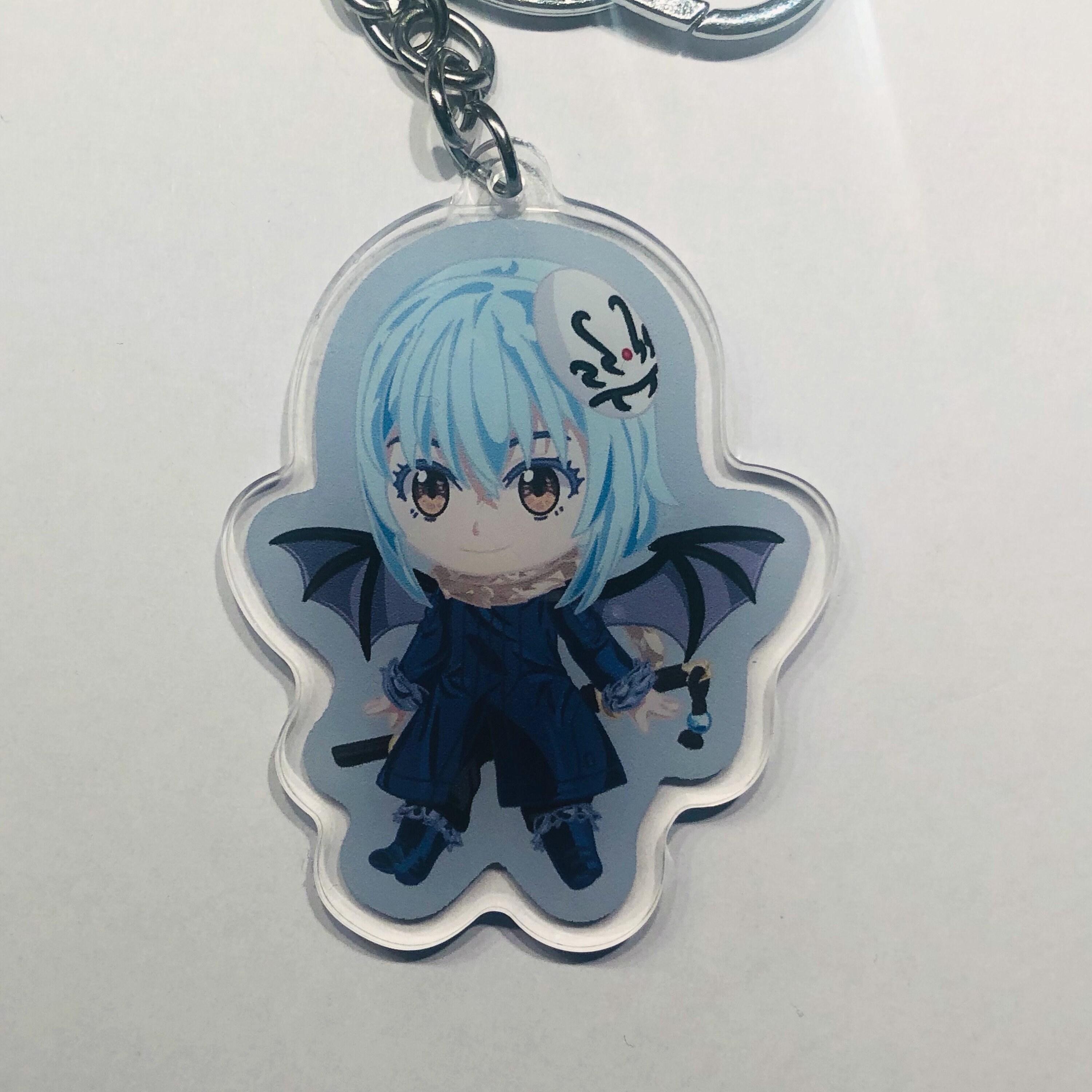 Blue Anime Slime Girl/boy Acrylic Keychain - Etsy