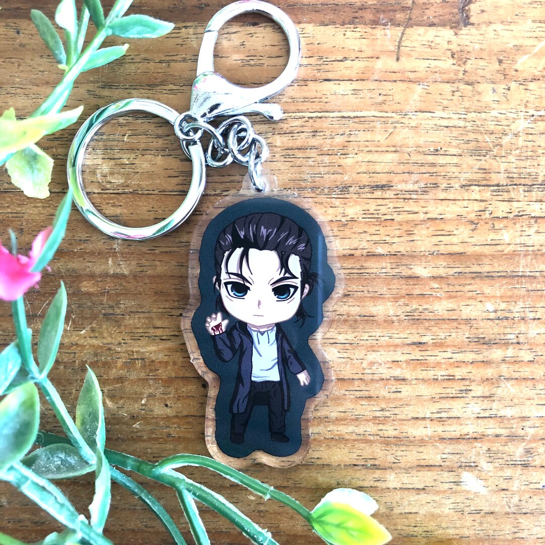 Giant Fighting Freedom Anime Boy Acrylic Keychain - Etsy